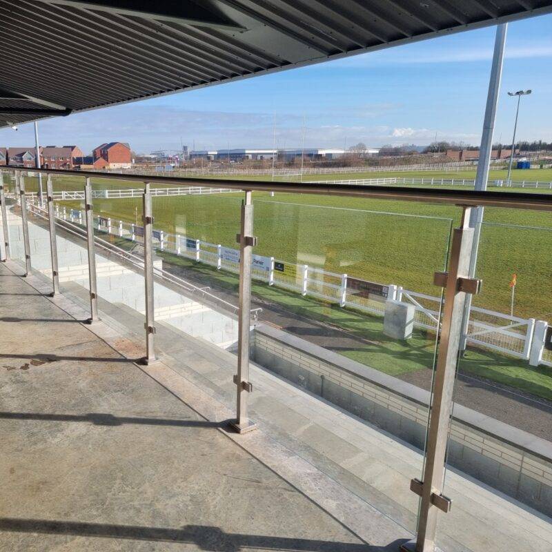 Case Study - Burton Rugby Club - Glass, Steel & Timber - SMART Balustrades